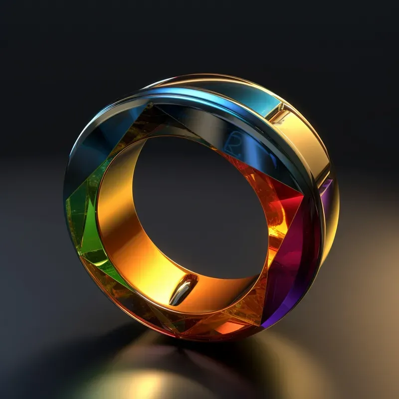 Forms Logos In 3D Optics Midjourney Prompt | PromptBase