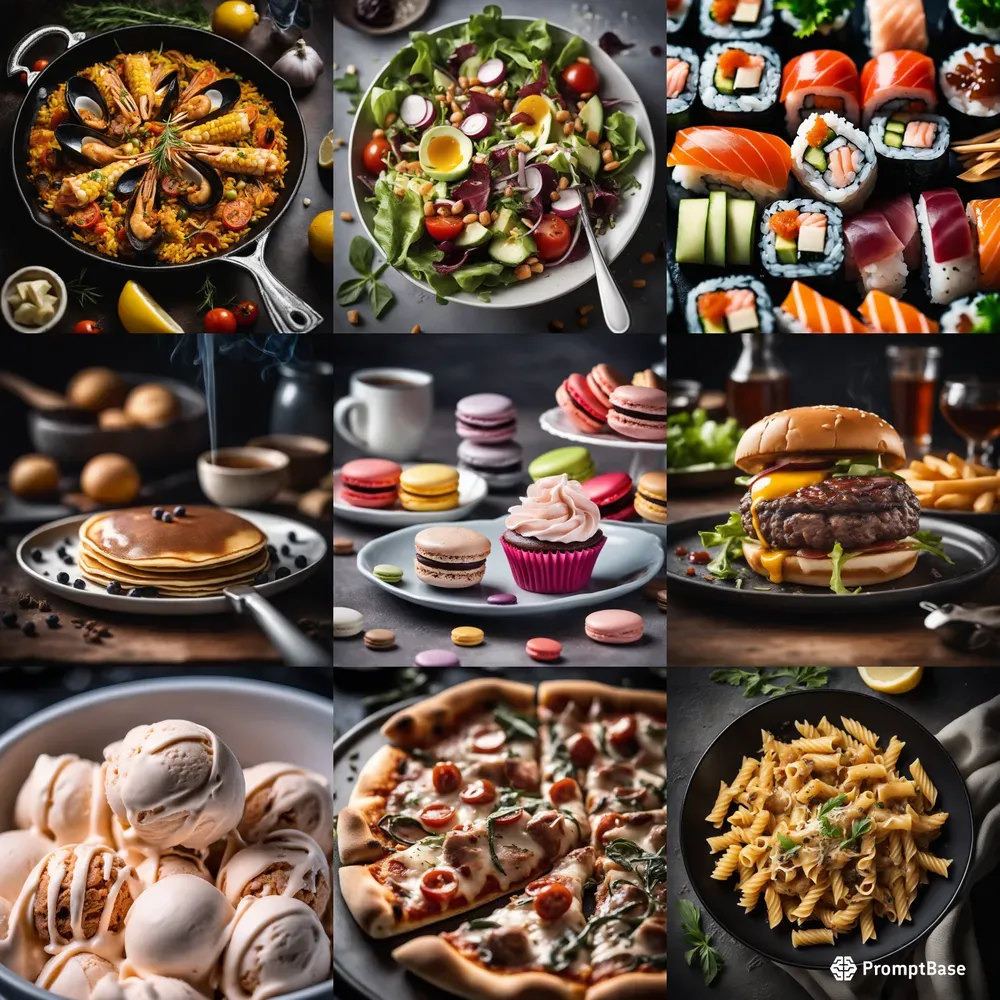 Photorealistic Foods Stable Diffusion Prompt | PromptBase