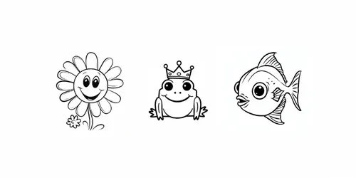 Simple Coloring Pages For Kids Midjourney Prompt | PromptBase