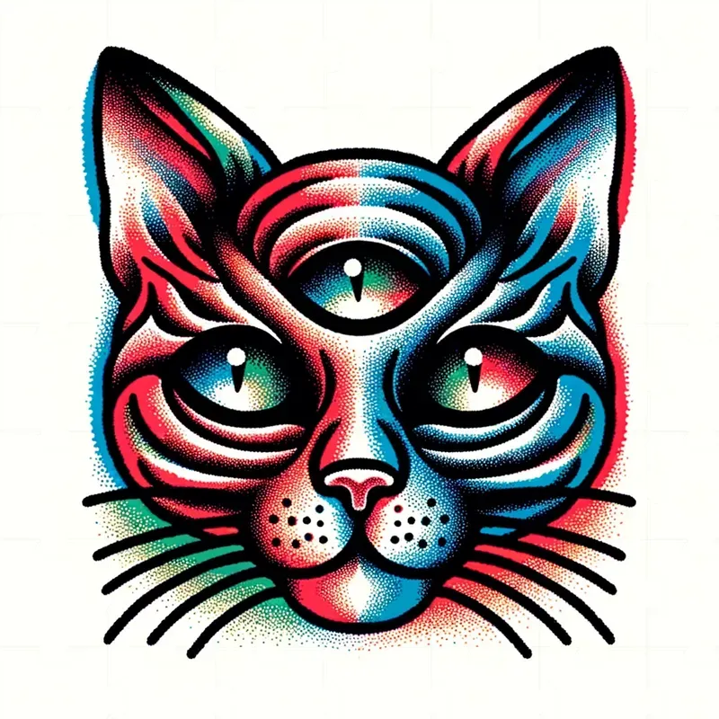 Traditional Stippling Tattoo Designs DALL·E Prompt | PromptBase