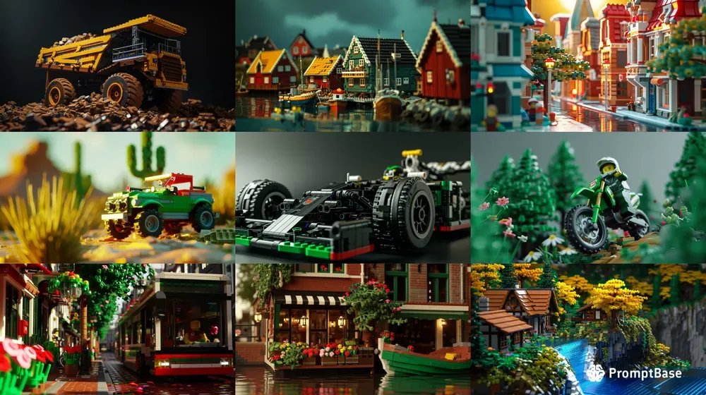 Lego Scenes Midjourney Prompt | PromptBase