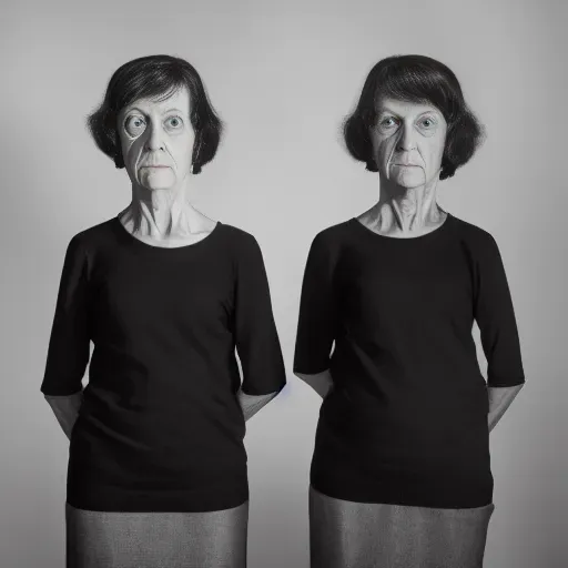 B W Photography Of Twins Stable Diffusion Prompt | PromptBase