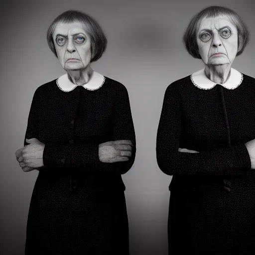 B W Photography Of Twins Stable Diffusion Prompt | PromptBase