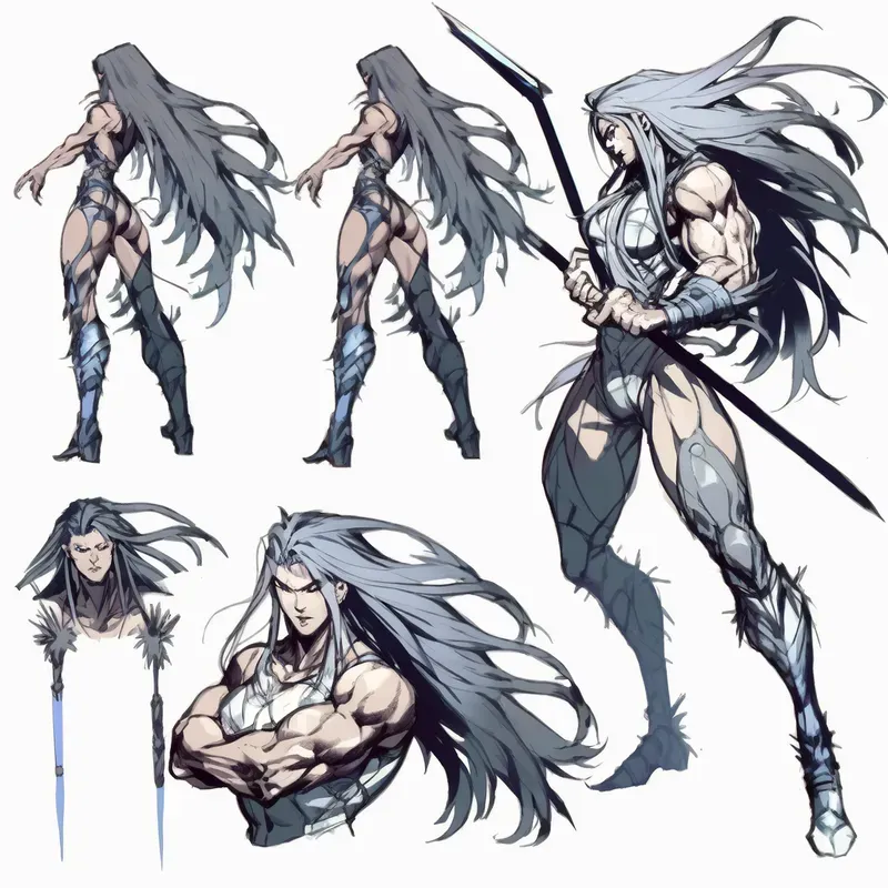 Anime Concept Design Sheets Midjourney Prompt | PromptBase