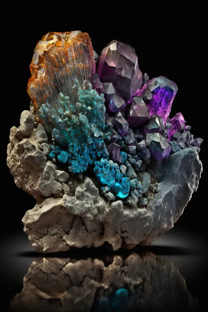 Minerals Portraits Midjourney Prompt | PromptBase