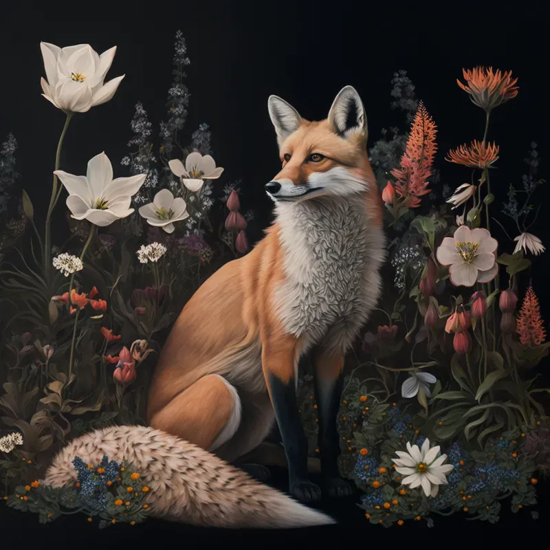 Watercolor Fauna And Flora Paintings Midjourney Prompt | PromptBase