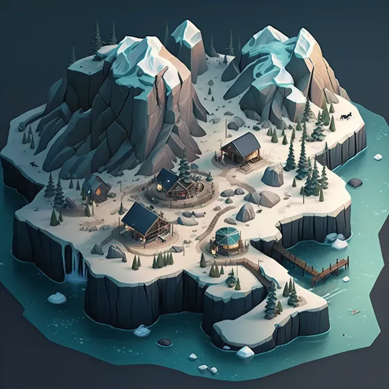 Isometric Game Level Designs Midjourney Prompt | PromptBase