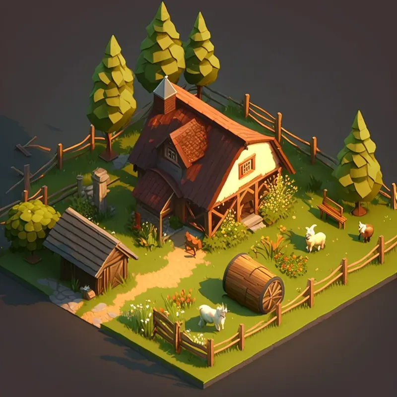 Isometric Game Level Designs Midjourney Prompt | PromptBase