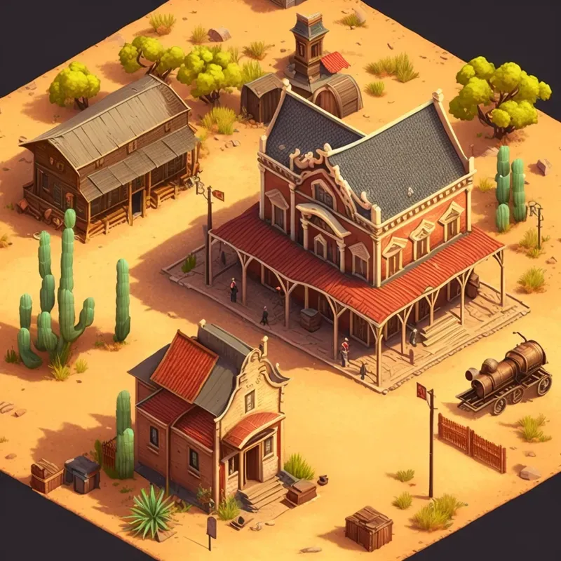 Isometric Game Level Designs Midjourney Prompt | PromptBase