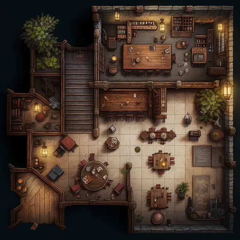 2D Top-down Game Level Designs Midjourney Prompt | PromptBase