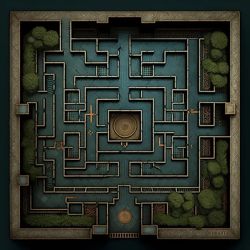 2D Top-down Game Level Designs Midjourney Prompt | PromptBase