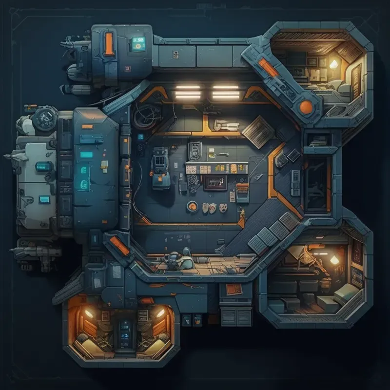 2D Top-down Game Level Designs Midjourney Prompt | PromptBase