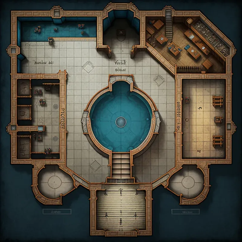 2D Top-down Game Level Designs Midjourney Prompt | PromptBase