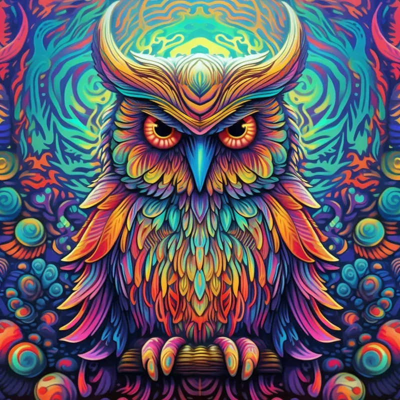 Psychedelic Animals Midjourney Prompt | PromptBase