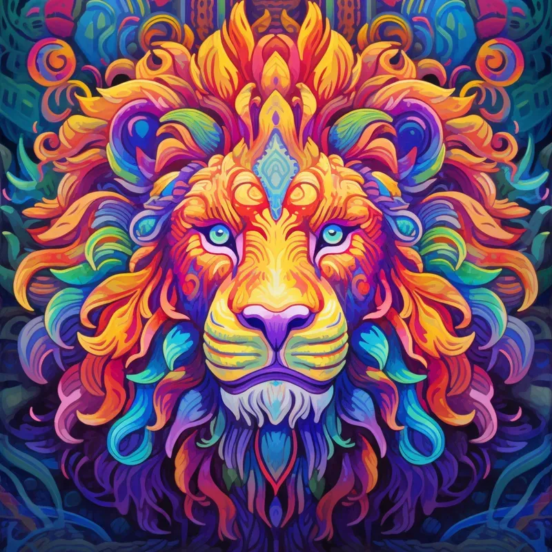 Psychedelic Animals Midjourney Prompt | PromptBase