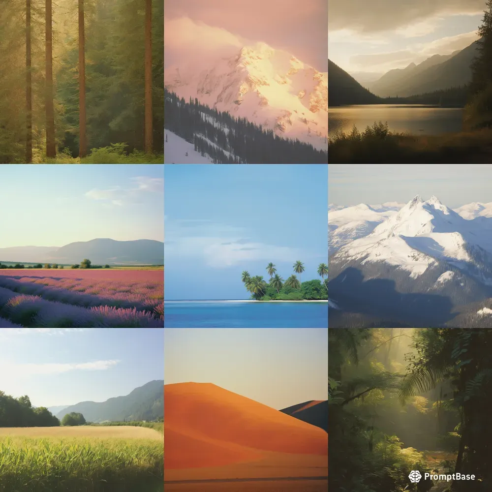 Film 90s Landscape Photos Midjourney Prompt | PromptBase