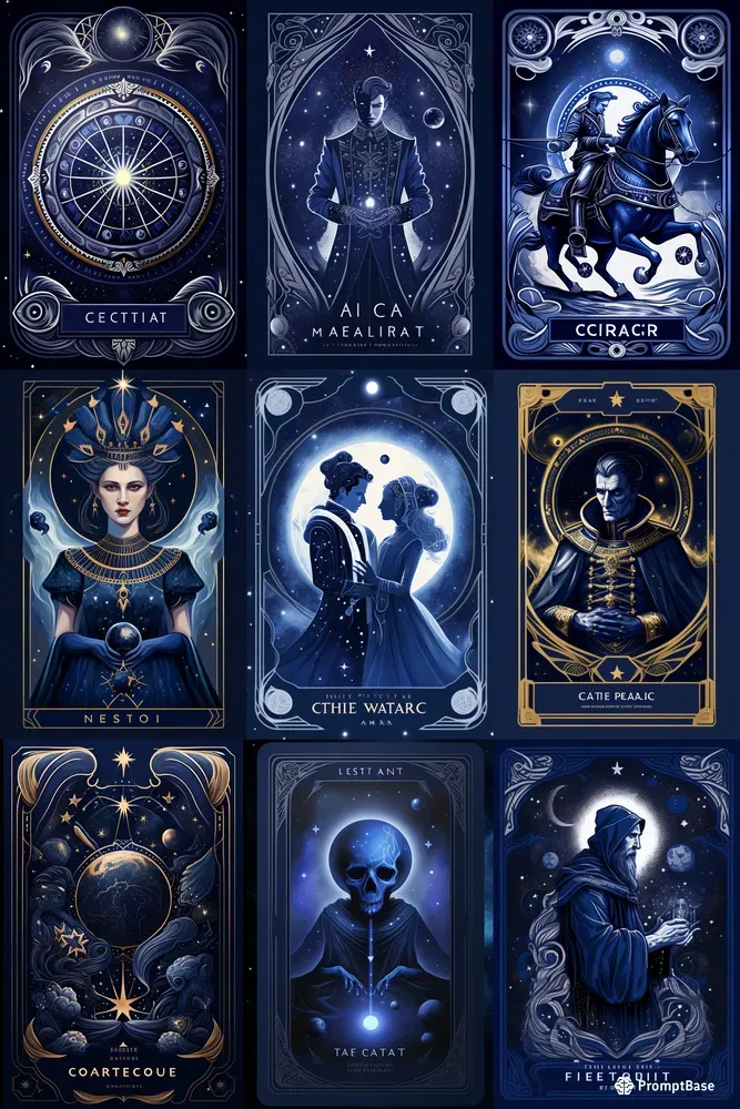 Cosmic Tarot Cards Designs Midjourney Prompt | PromptBase