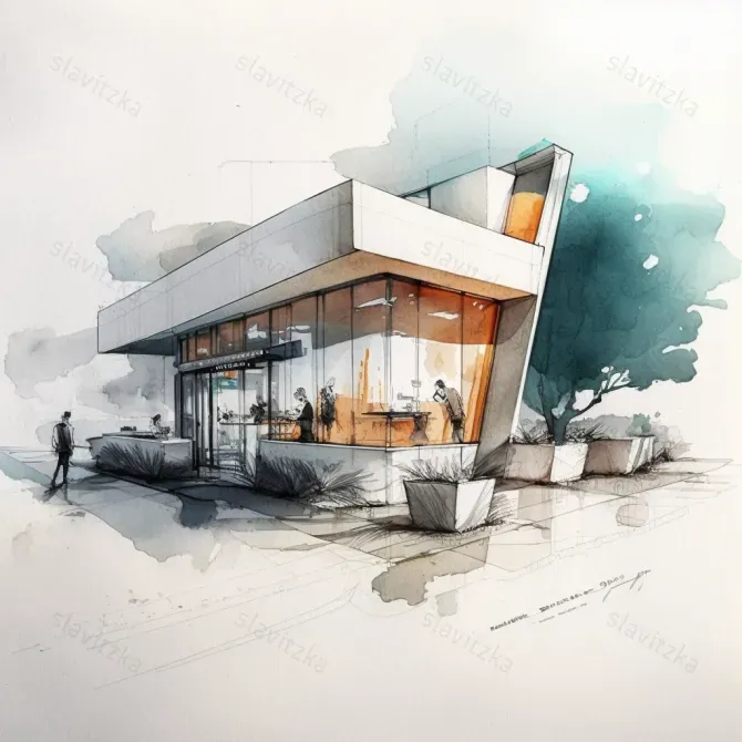 Architecture Pencil Buildings Midjourney Prompt | PromptBase