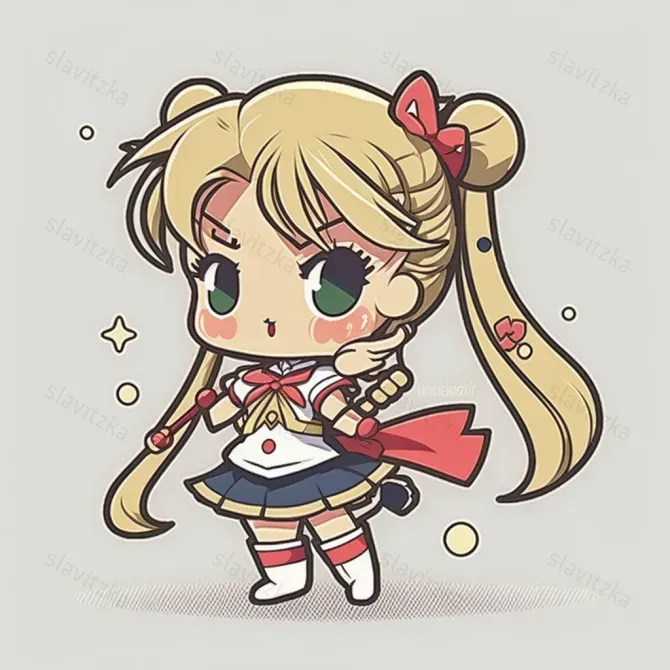 Famous Anime Characters Cute Chibis Midjourney Prompt | PromptBase