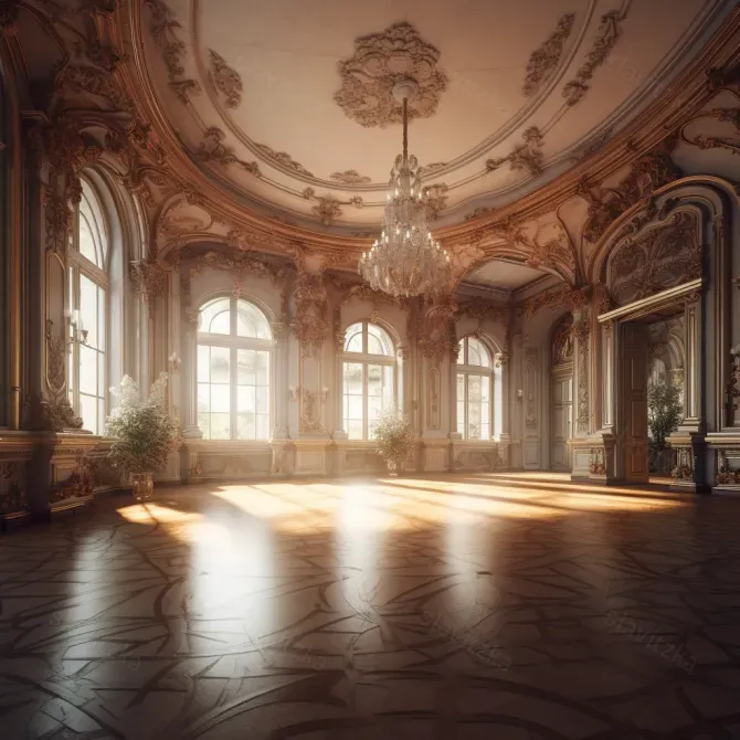 Rococo Building Renders Architecture Midjourney Prompt | PromptBase