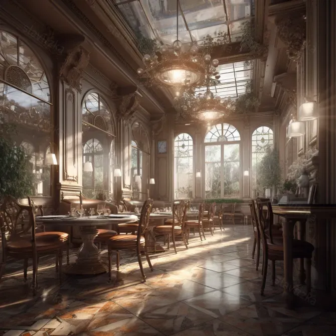 Rococo Building Renders Architecture Midjourney Prompt | PromptBase