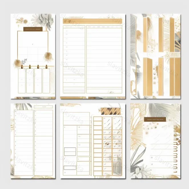 Printable Planners Midjourney Prompt | PromptBase