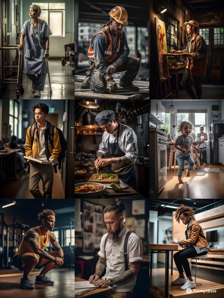 Everyday People Activity Realistic Photo Midjourney Prompt | PromptBase