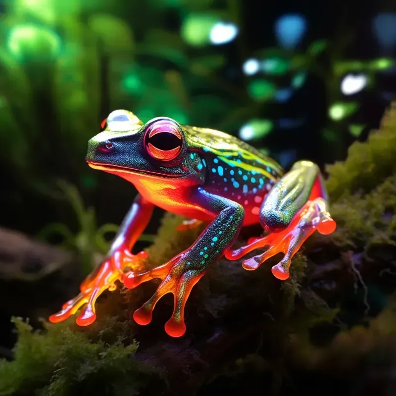 Neon Character Midjourney Prompt | PromptBase