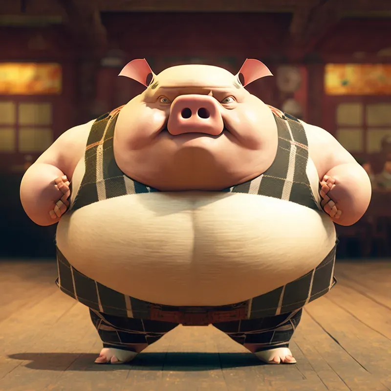 Sumo Wrestling Animals Midjourney Prompt | PromptBase