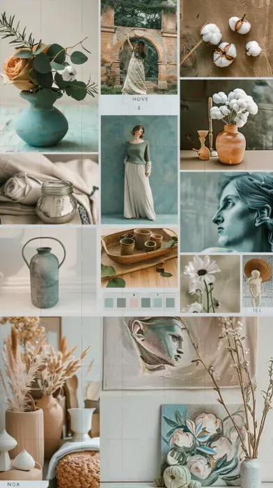 Artistic Interior Design Mood Boards Midjourney Prompt | PromptBase