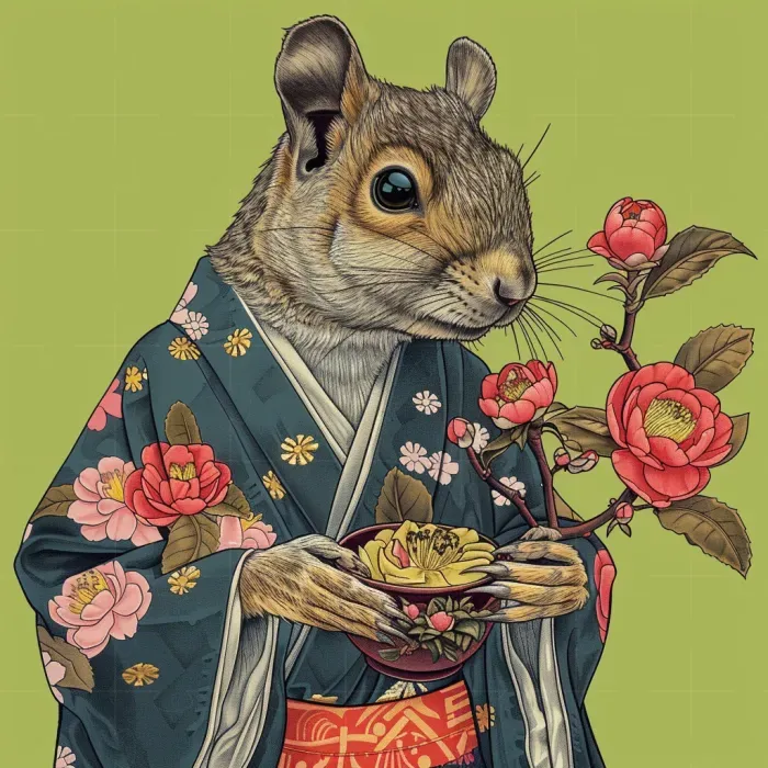 Animal Anthropomorphic Ukiyoe Fusions Midjourney Prompt | PromptBase