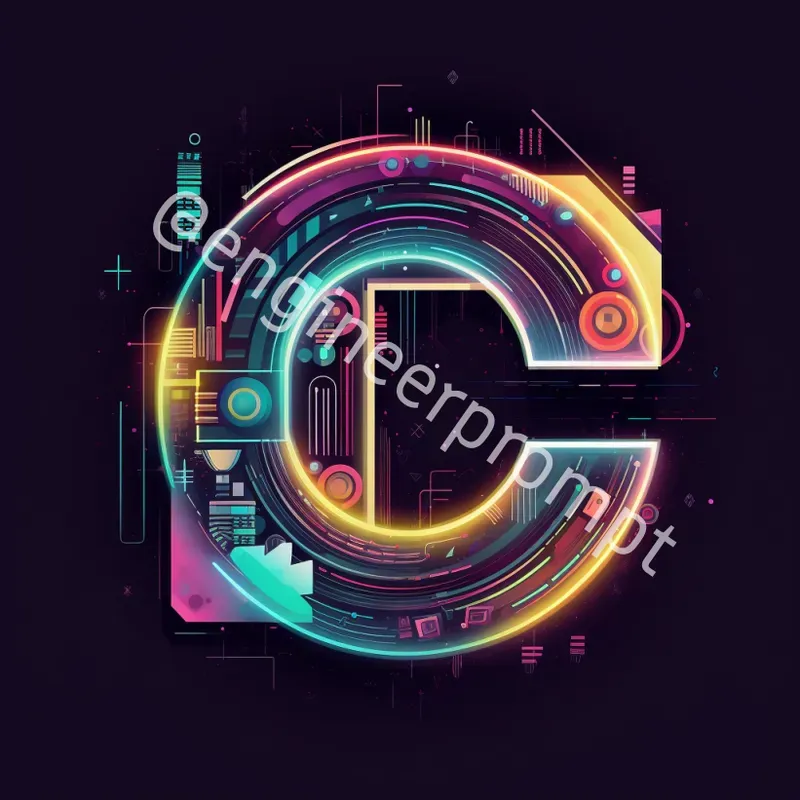 Futuristic Techinspired Letter Art Midjourney Prompt | PromptBase