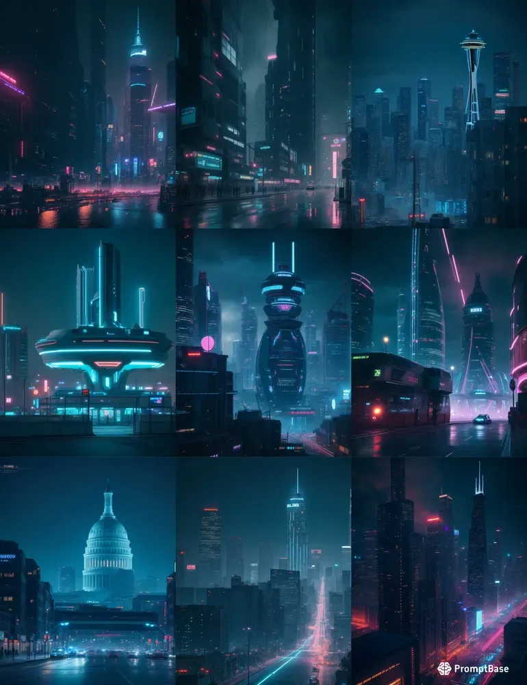 Futuristic City Art Leonardo Ai Prompt | PromptBase