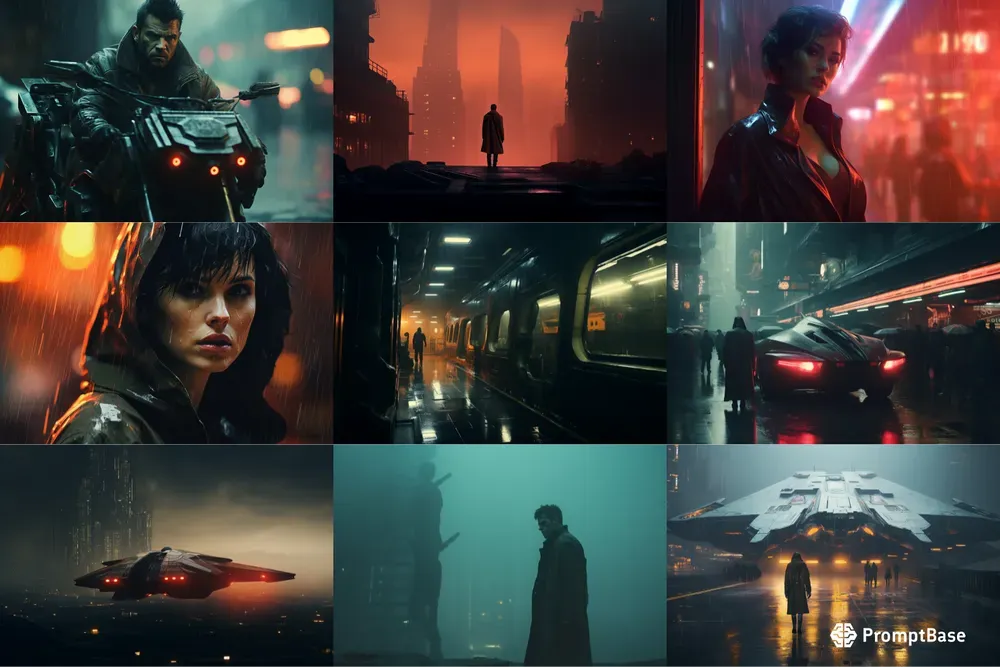 Blade Runner Film Frames Midjourney Prompt | PromptBase