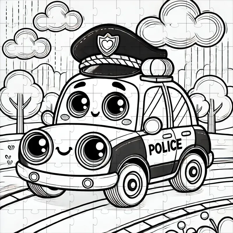 Cartoon Vehicle Coloring Book For Kids DALL·E Prompt | PromptBase