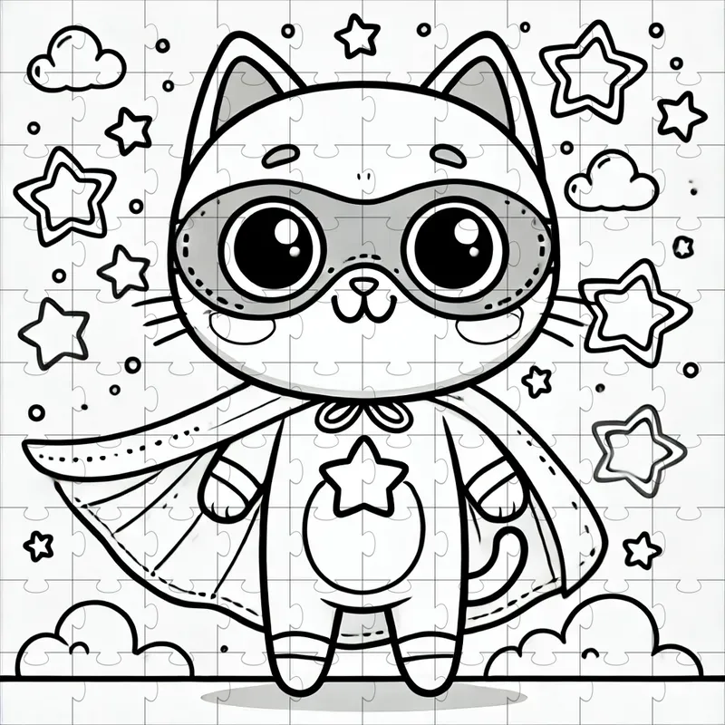 Superhero Animals Coloring Pages DALL·E Prompt | PromptBase