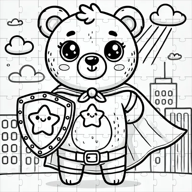 Superhero Animals Coloring Pages DALL·E Prompt | PromptBase
