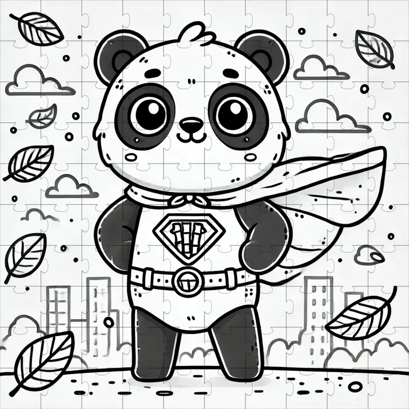 Superhero Animals Coloring Pages DALL·E Prompt | PromptBase