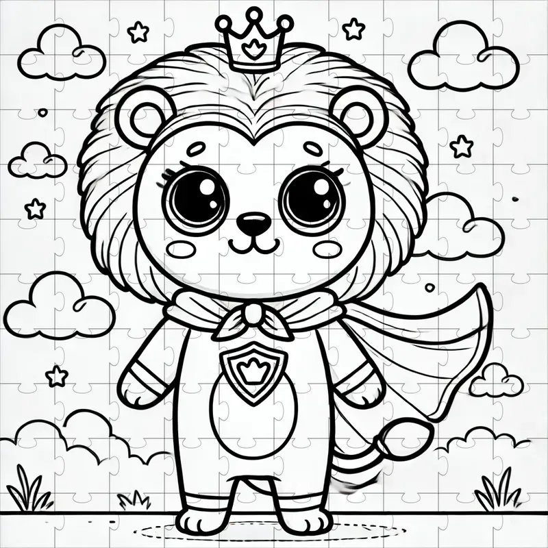 Superhero Animals Coloring Pages DALL·E Prompt | PromptBase