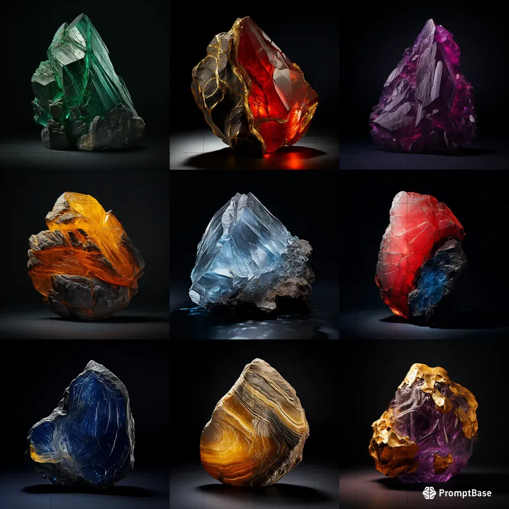 Simple Natural Gemstone Photography Midjourney Prompt | PromptBase