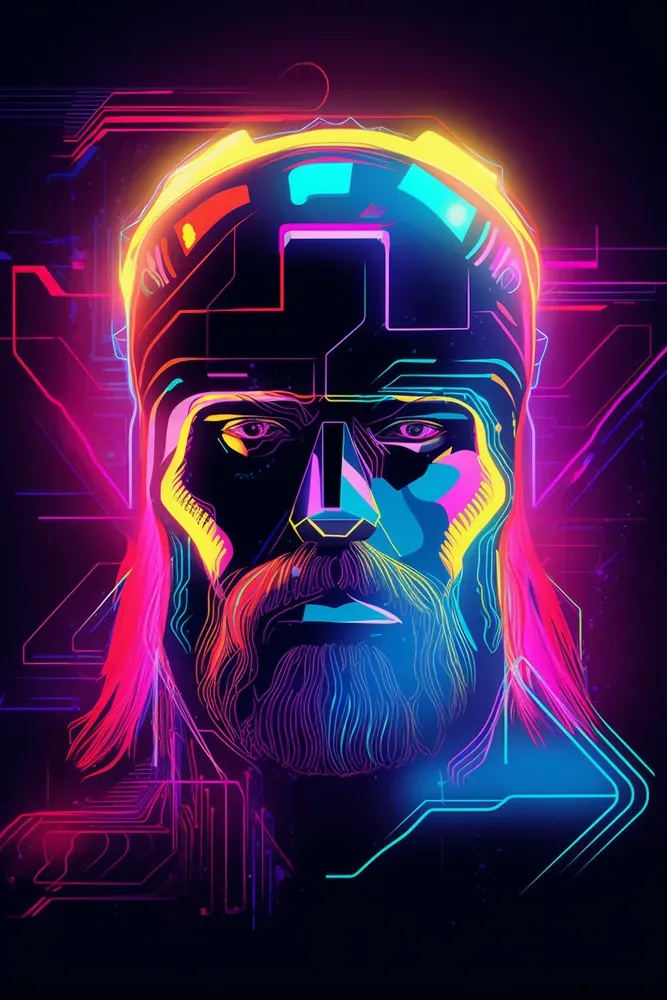 Synthwave Superhero Posters Midjourney Prompt | PromptBase