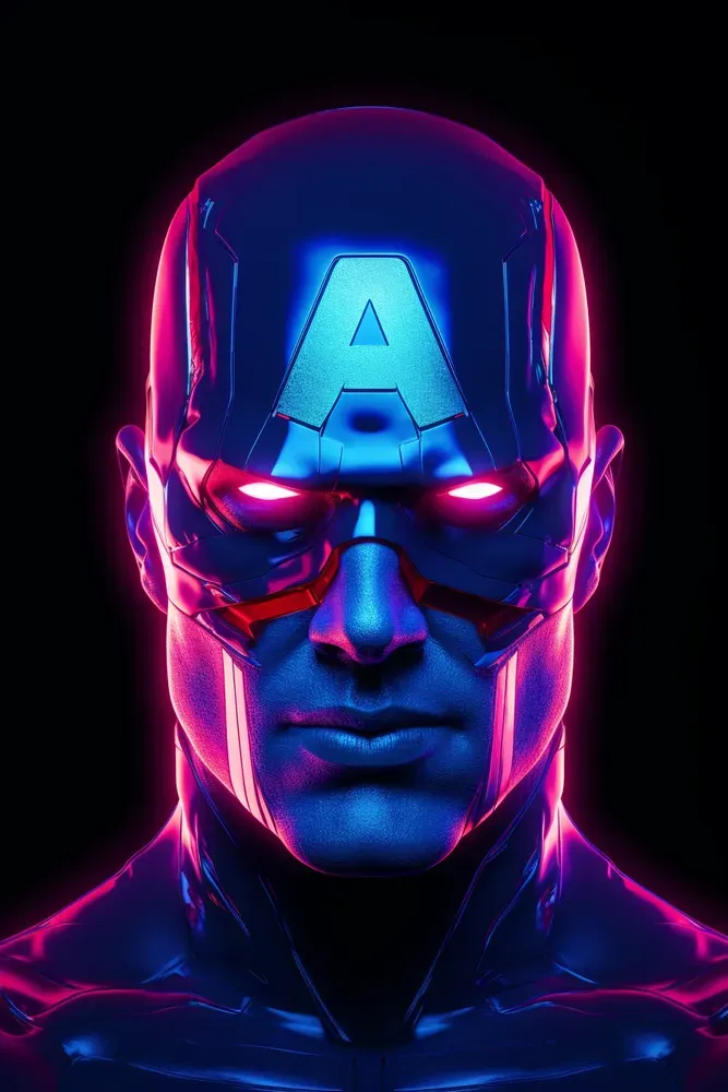 Synthwave Superhero Posters Midjourney Prompt | PromptBase