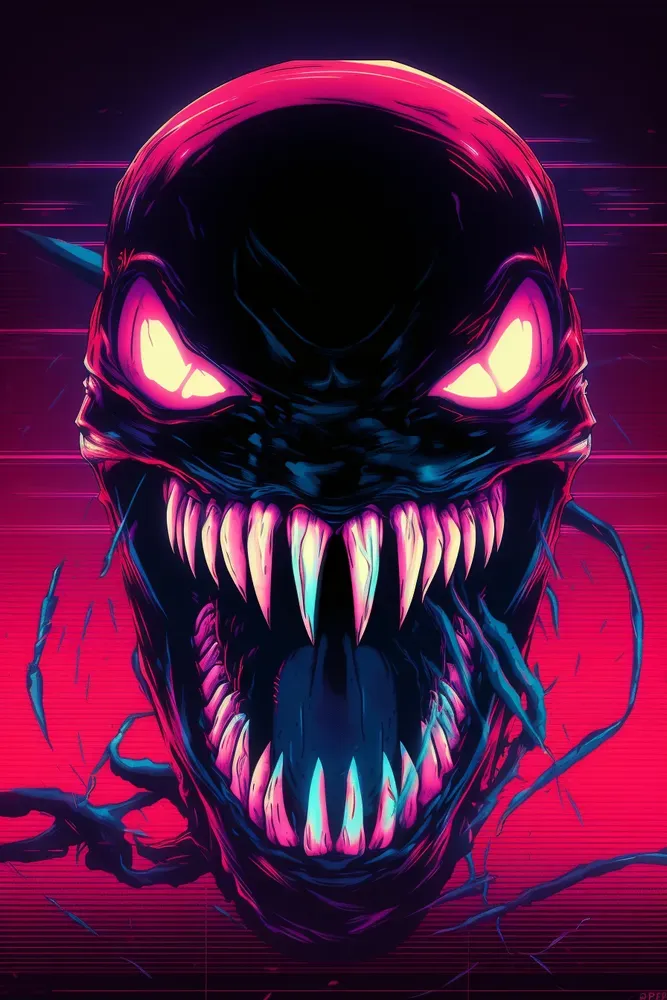 Synthwave Superhero Posters Midjourney Prompt | PromptBase