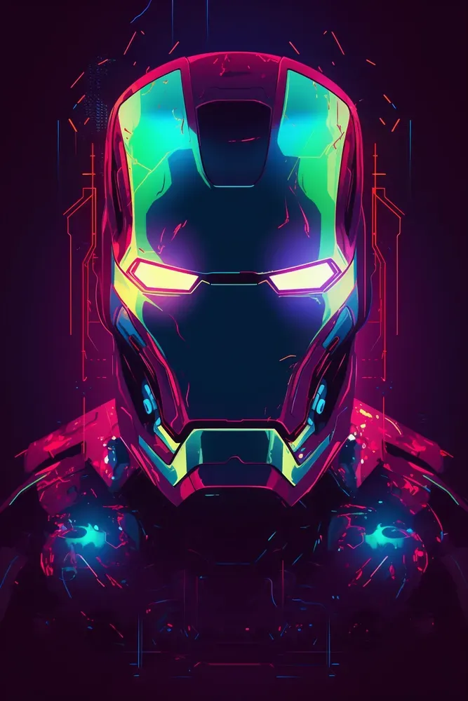 Synthwave Superhero Posters Midjourney Prompt | PromptBase