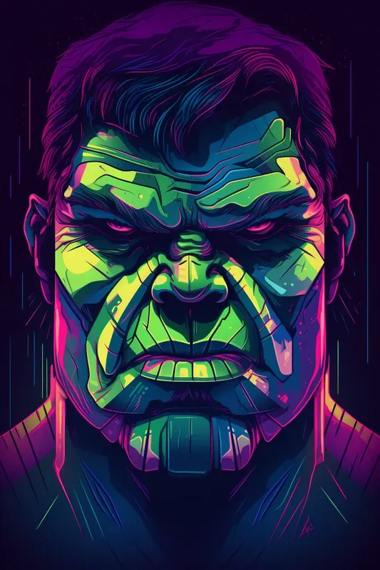 Synthwave Superhero Posters Midjourney Prompt | PromptBase