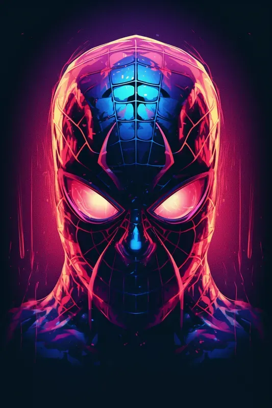 Synthwave Superhero Posters Midjourney Prompt | PromptBase