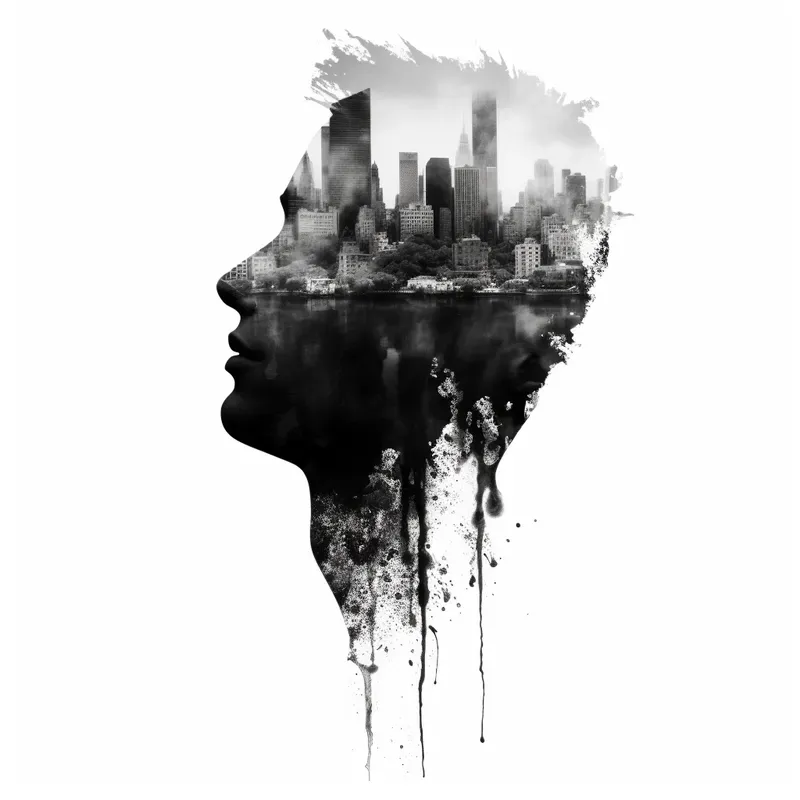 Double Exposure Photographs Midjourney Prompt | PromptBase