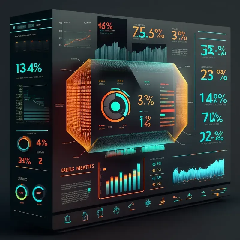 Data Reports Dashboards Midjourney Prompt | PromptBase