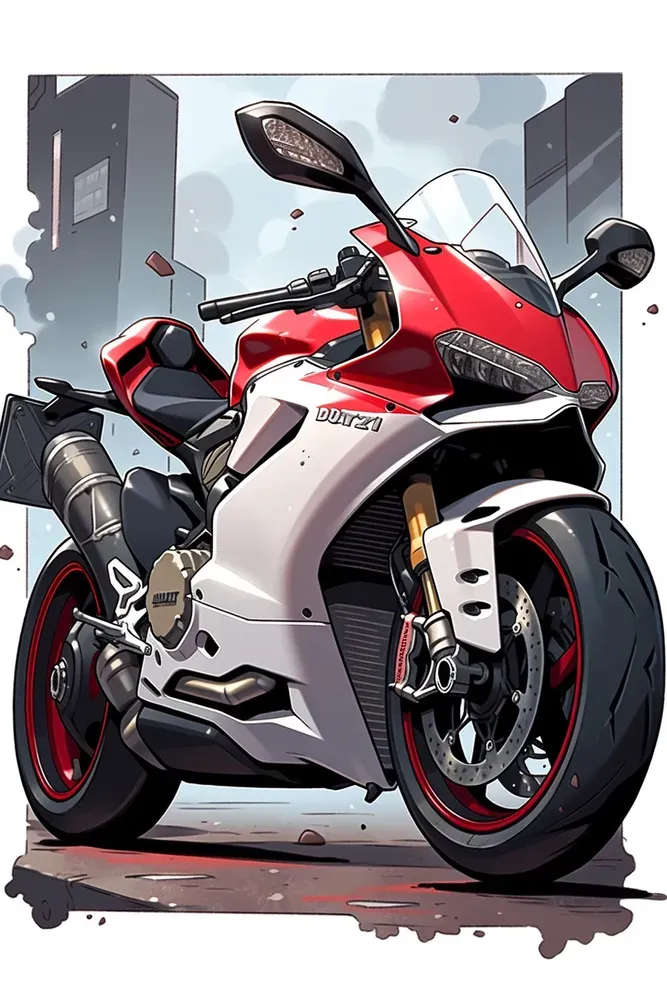Cool Motorcycles Art Graphics Midjourney Prompt | PromptBase