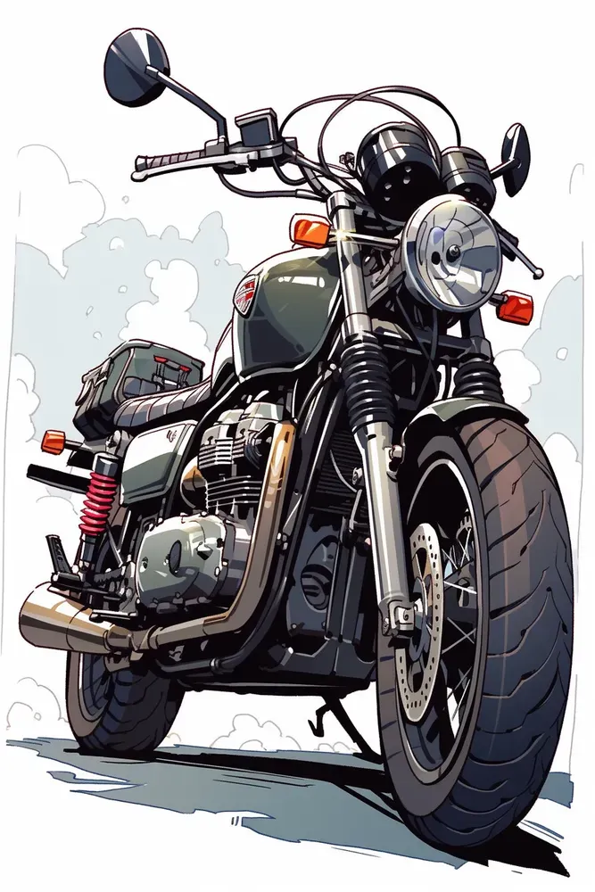 Cool Motorcycles Art Graphics Midjourney Prompt | PromptBase